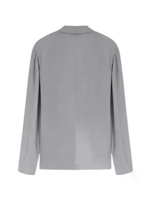 ALYSI Single-button Lapel Blazer - Grey