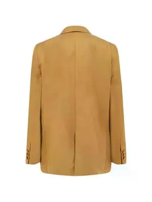 ALYSI Double-breasted Peak-lapel Blazer - Neutrals