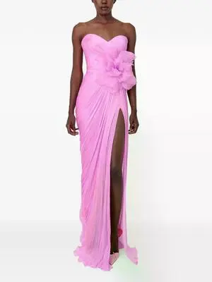 IRIS SERBAN Sisi Floral Strapless Maxi Dress