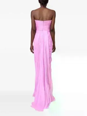 IRIS SERBAN Sisi Floral Strapless Maxi Dress