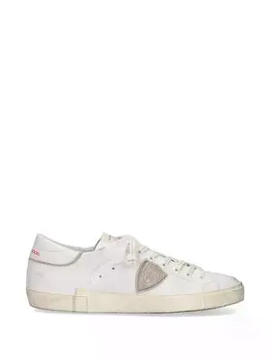 Philippe Model Prsx Suede-badge Sneakers - White