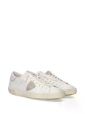 Philippe Model Prsx Suede-badge Sneakers - White