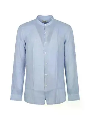 Altea Collarless Shirt - Blue