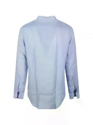 Altea Collarless Shirt - Blue