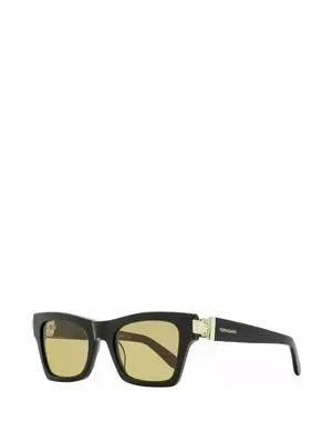 FERRAGAMO Rectangle-frame Sunglasses - Black