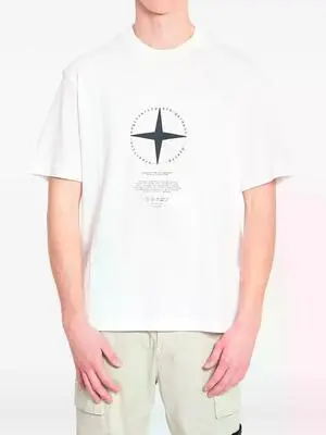 Stone Island Printed Crew Neck T-shirt - White