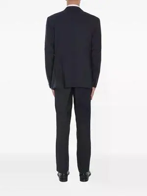 Tagliatore Double-breasted Virgin Wool Suit - Blue
