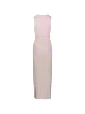 Sportmax Ring-detail Draped Maxi Dress - Pink