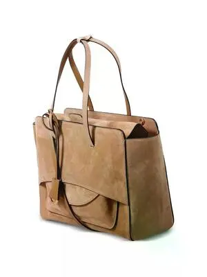 HIDESINS Flap Tote Bag - Brown