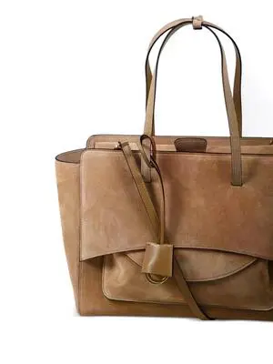 HIDESINS Flap Tote Bag - Brown