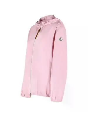 Moncler Hooded Logo-patch Jacket - Pink
