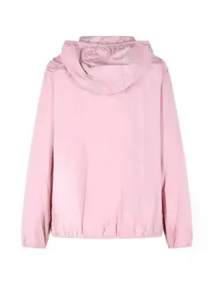 Moncler Hooded Logo-patch Jacket - Pink