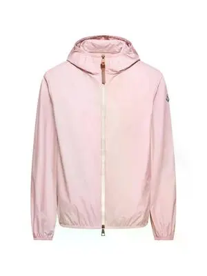 Moncler Hooded Logo-patch Jacket - Pink