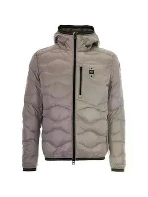 BLAUER. Quilted Hooded Jacket - Neutrals