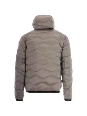 BLAUER. Quilted Hooded Jacket - Neutrals
