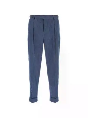 PT TORINO Cuffed Trousers - Blue