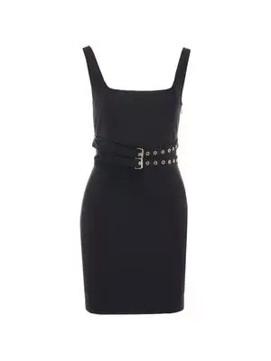 Liu Jo Belt Boat Neck Mini Dress - Black