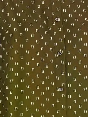 Max Mara Printed Belted Shirt