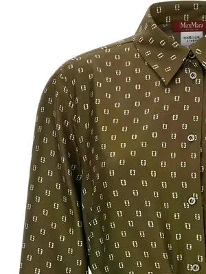 Max Mara Printed Belted Shirt