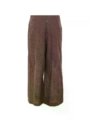 TWINSET Flared Trousers With Embroidery