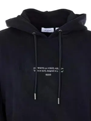 Off-White Printed Hoodie - Blue