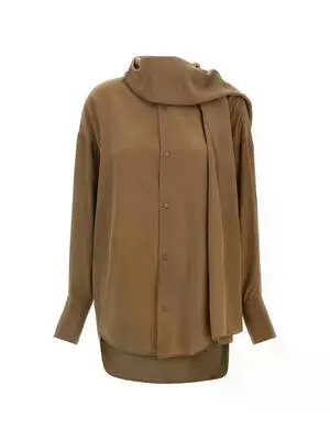 DARKPARK Georgia Detachable-scarf Shirt