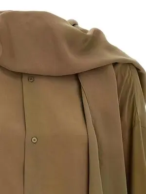DARKPARK Georgia Detachable-scarf Shirt