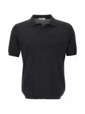 KANGRA Ribbed Short-sleeves Polo Shirt