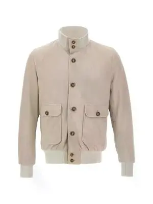 BARBA NAPOLI Vermont High-collar Jacket - Neutrals