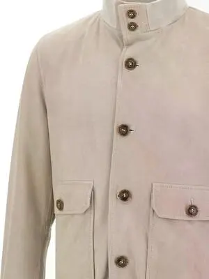 BARBA NAPOLI Vermont High-collar Jacket - Neutrals