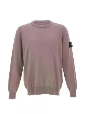Stone Island Logo Crew-neck Sweatshirt - Pink