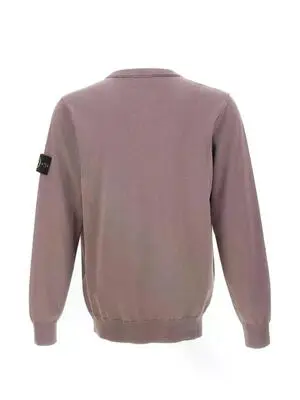 Stone Island Logo Crew-neck Sweatshirt - Pink