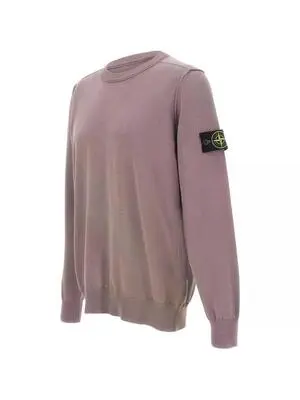 Stone Island Logo Crew-neck Sweatshirt - Pink