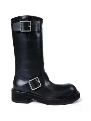 ANN DEMEULEMEESTER Sarith Engineer Buckle Biker Boots