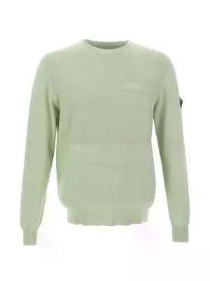 Peuterey Logo-patch Crew-neck Sweatshirt - Green