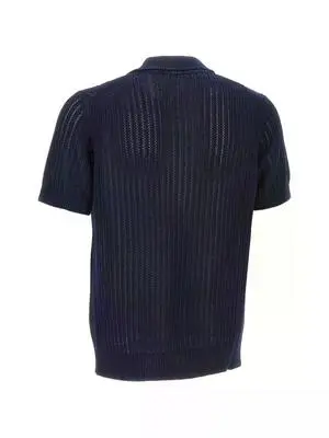 FILIPPO DE LAURENTIIS Button Textured Cotton Shirt