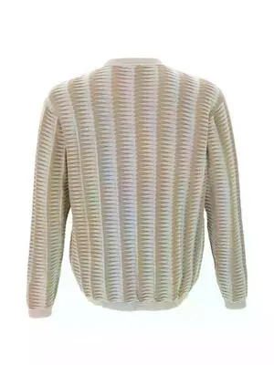 Emporio Armani Jacquard Two-tone Sweater