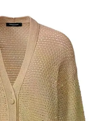 Fabiana Filippi Oversized Cardigan With Pockets - Brown
