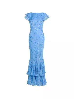 Rixo Ordinia Ruffled Floral Dress