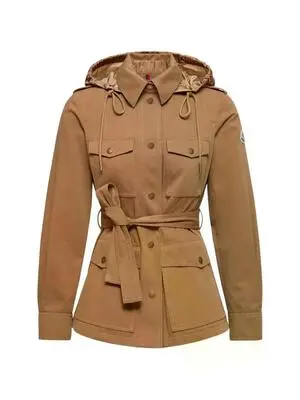 Moncler Belted Hooded Jacket