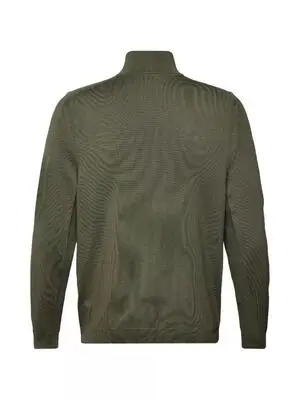 BOSS Ribbed Zip Jacket - Green