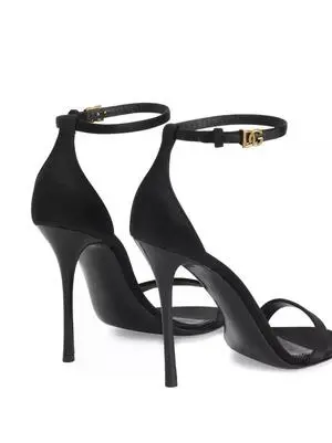 Dolce & Gabbana Keira Satin Sandals With Dg Buckle