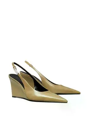 Tory Burch Gigi Slingback Wedge - Neutrals
