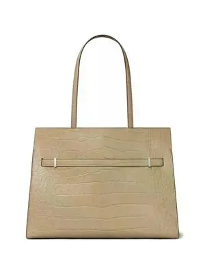 Tory Burch Lee Radziwill Embossed Tote - Neutrals