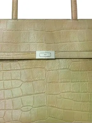 Tory Burch Lee Radziwill Embossed Tote - Neutrals