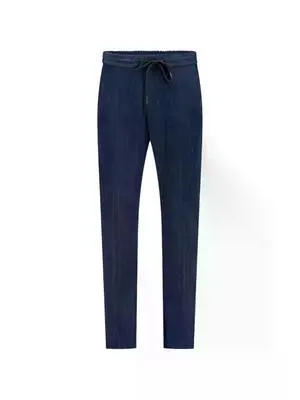 TOMBOLINI Pinstripe Drawstring Trousers - Blue