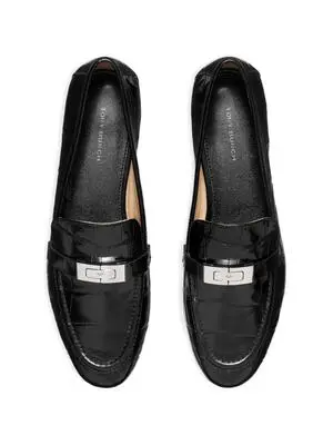 Tory Burch Croc-effect Leather Loafers