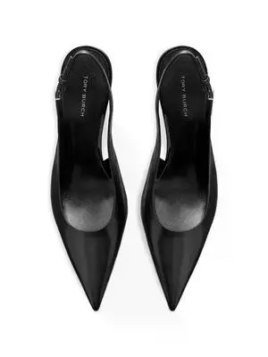 Tory Burch Gigi Slingback Wedge Pumps - Black