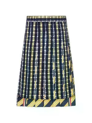 Thom Browne Striped Pleated Skirt