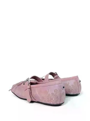 ANN DEMEULEMEESTER Zoey Buckled Ballet Flats - Pink